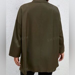 SHEIN | Jackets & Coats | Nwot Shein Army Green Coat | Poshmark